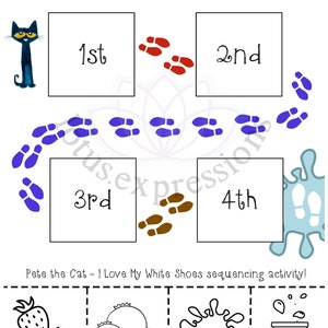 Pete the Cat I Love My White Shoes - Digital Download - Preschool ...