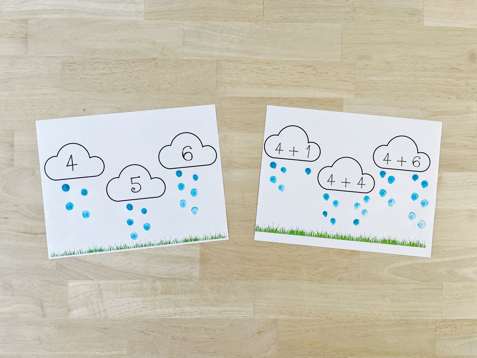Counting Clouds - Preschool Counting and Addition Activity ...