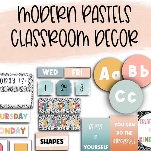 Boho Math Printables Shapes Clock and Count by Tens Worksheets | Etsy