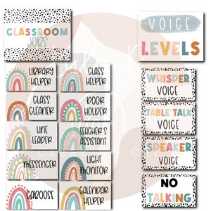 Modern Pastels Classroom Decor Calendar Chart Classroom - Etsy