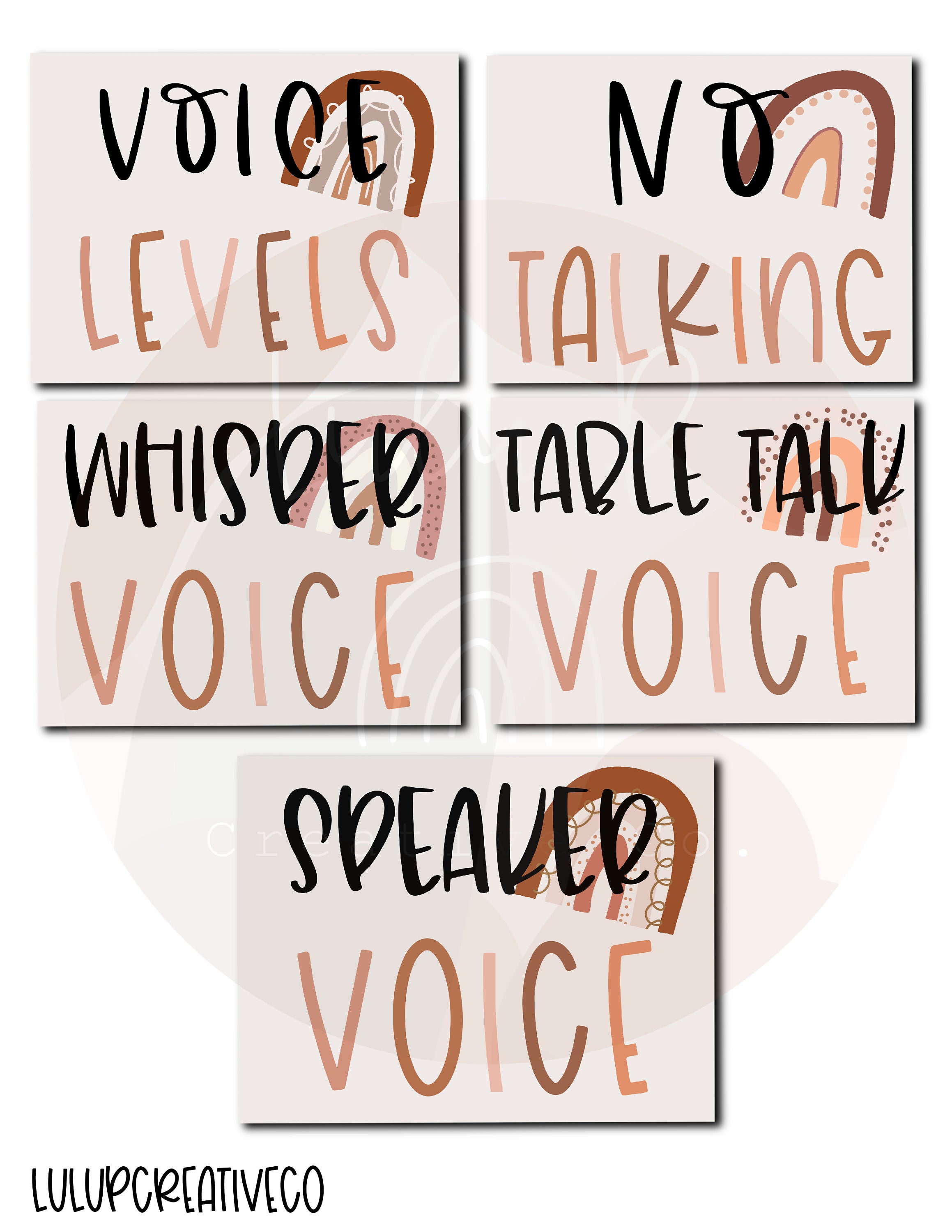 Boho Rainbow Classroom Decor Calendar Squares Days of the - Etsy