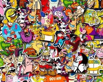 Cartoon Stickers Co by Coe 90s Cartoon 00s Animation Styled Decal ...