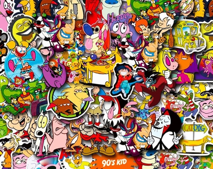 90s Cartoon Stickers - Etsy