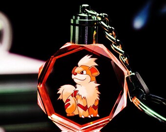 Growlithe Keychain - Etsy