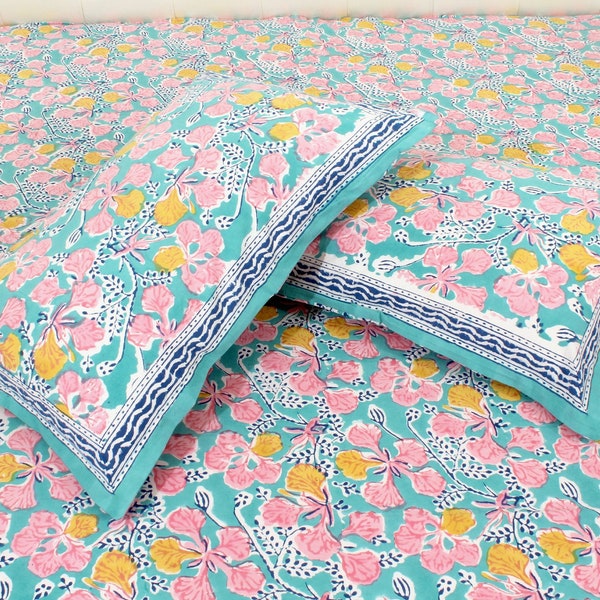 Block Print Bed Sheet - Etsy