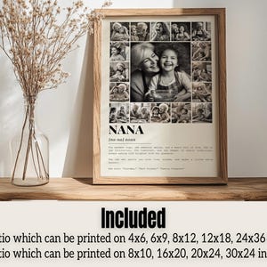 Nana Definition Photo Collage Canva Template, Mother's Day Gifts ...