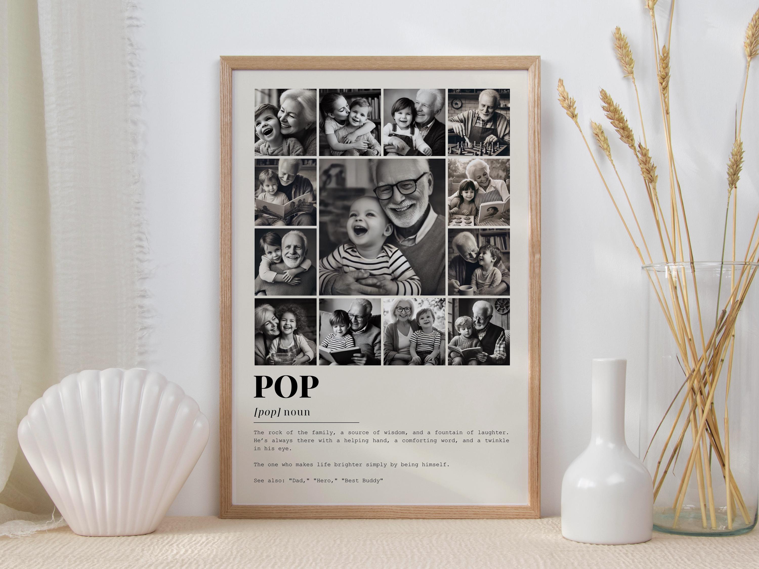 Pop Definition Photo Collage Canva Template, Father's Day Gifts. Daddy ...