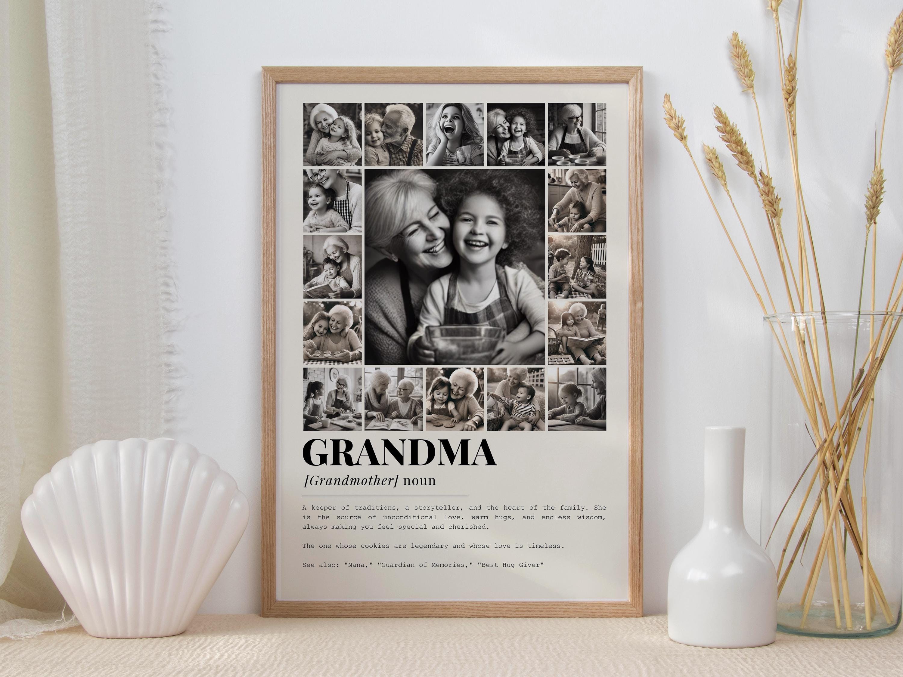 Grandma Definition Photo Collage Canva Template, Mother's Day Gifts ...