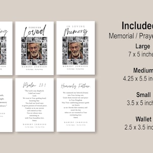 Celebration of Life Template - Editable Memorial Program Bundle ...