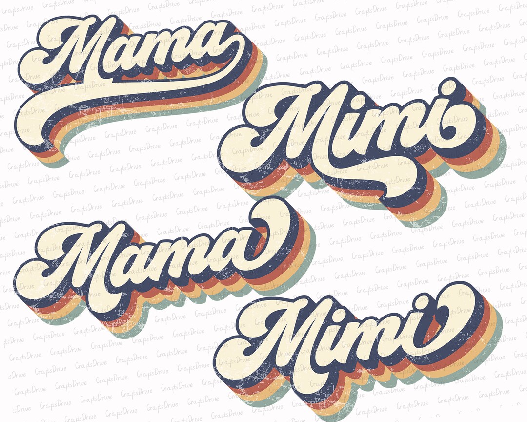 Retro Mama Mimi Png, Mama Sublimation, Sublimation Download, Mom Png ...