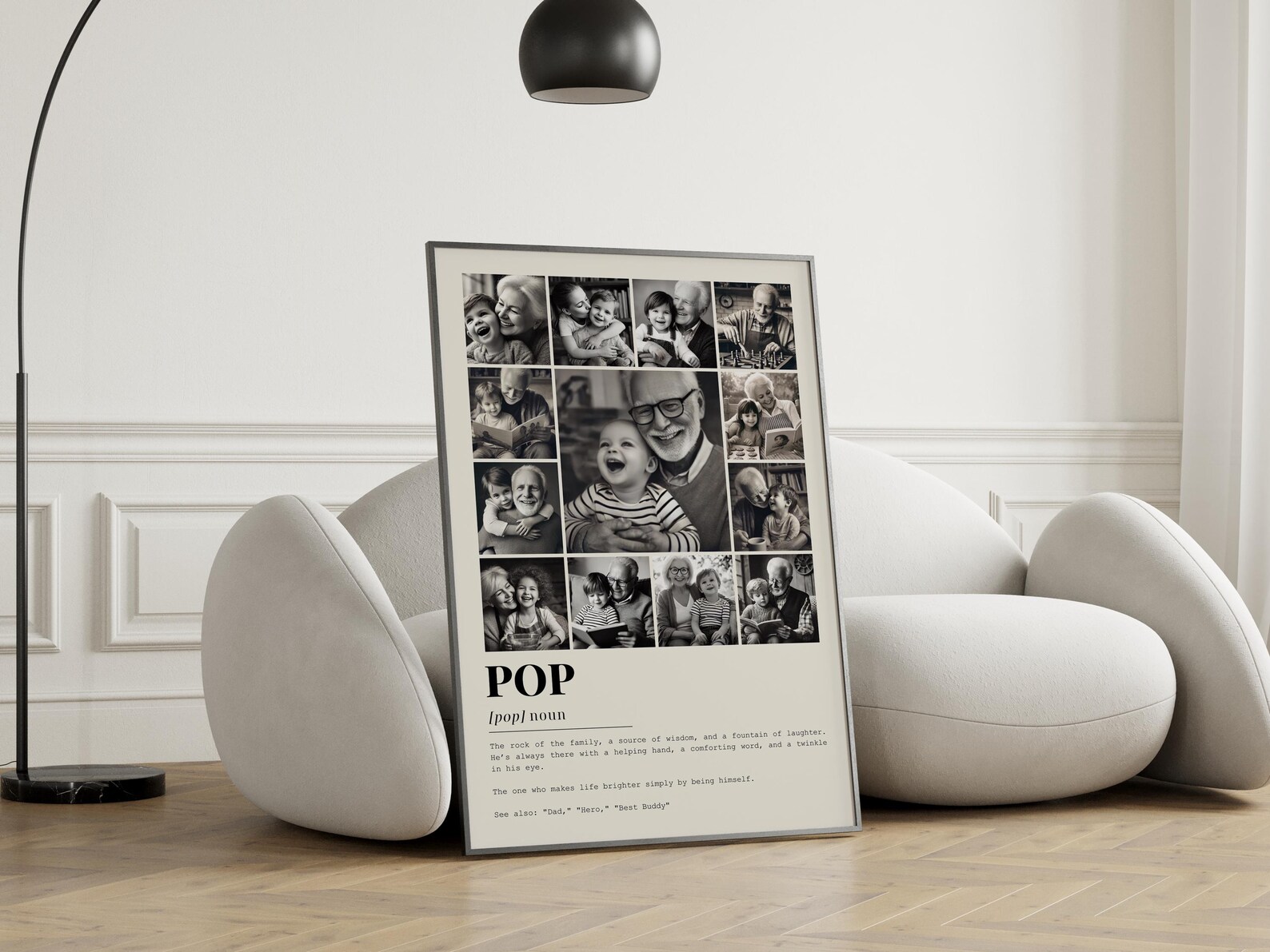 Pop Definition Photo Collage Canva Template, Father's Day Gifts. Daddy ...