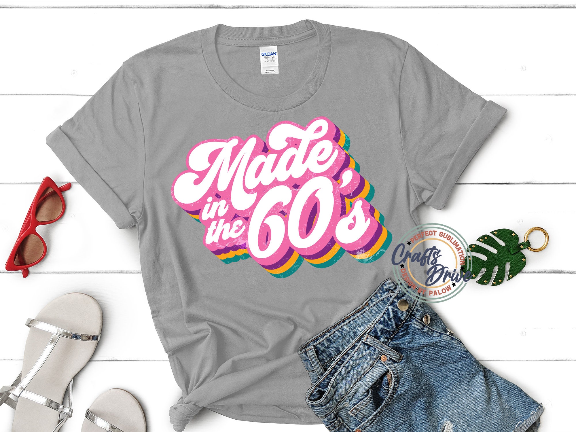 Made in the 60s PNG File Sublimation Designs Downloads 60s - Etsy