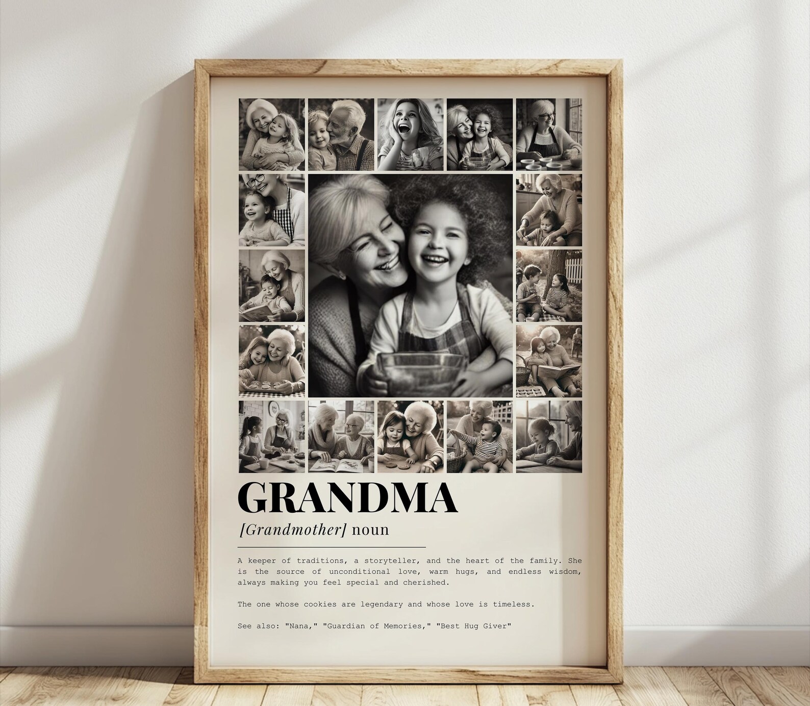 Grandma Definition Photo Collage Canva Template, Mother's Day Gifts ...
