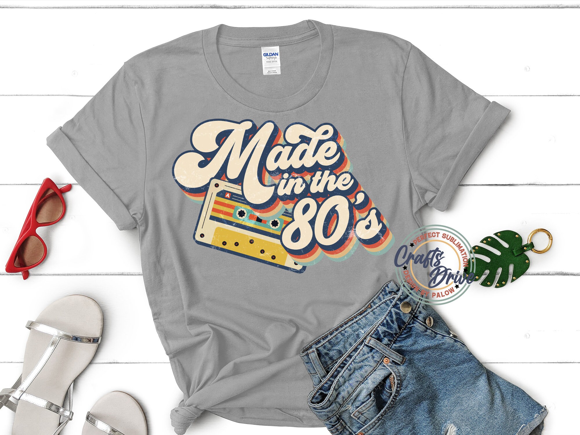 Made in the 80s PNG File Sublimation Designs Downloads 80s | Etsy