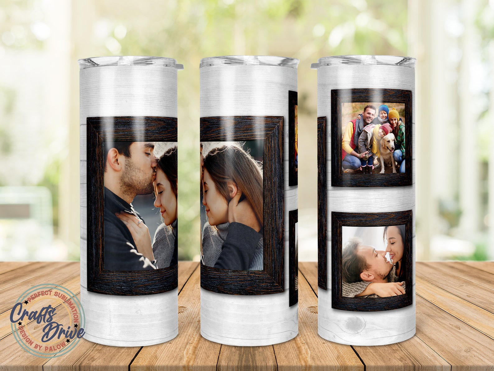Photo Tumbler Template Png Sublimation Photo Collage 20oz - Etsy