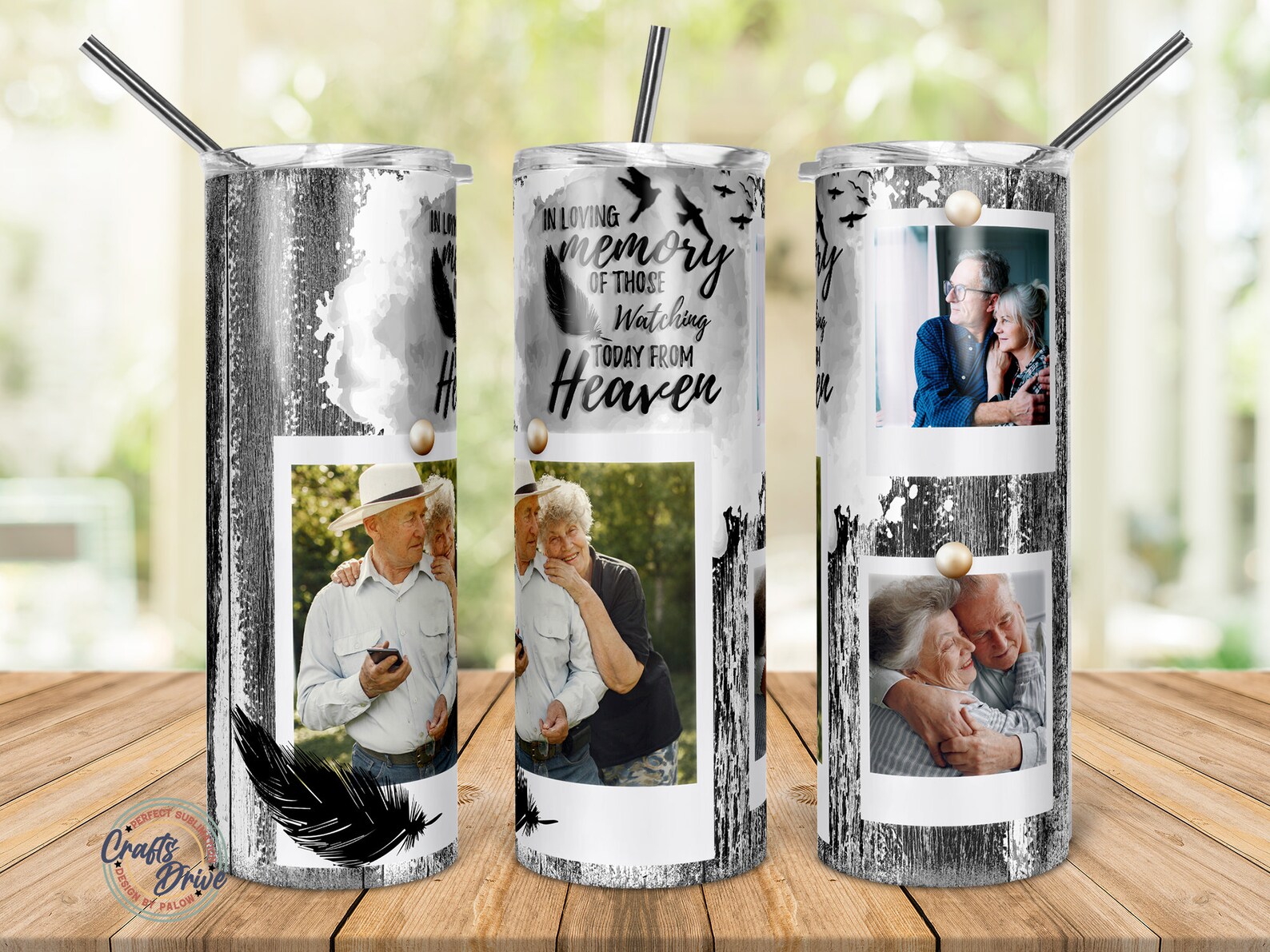 Picture Memorial Tumbler Those We Love in Loving Memory - Etsy