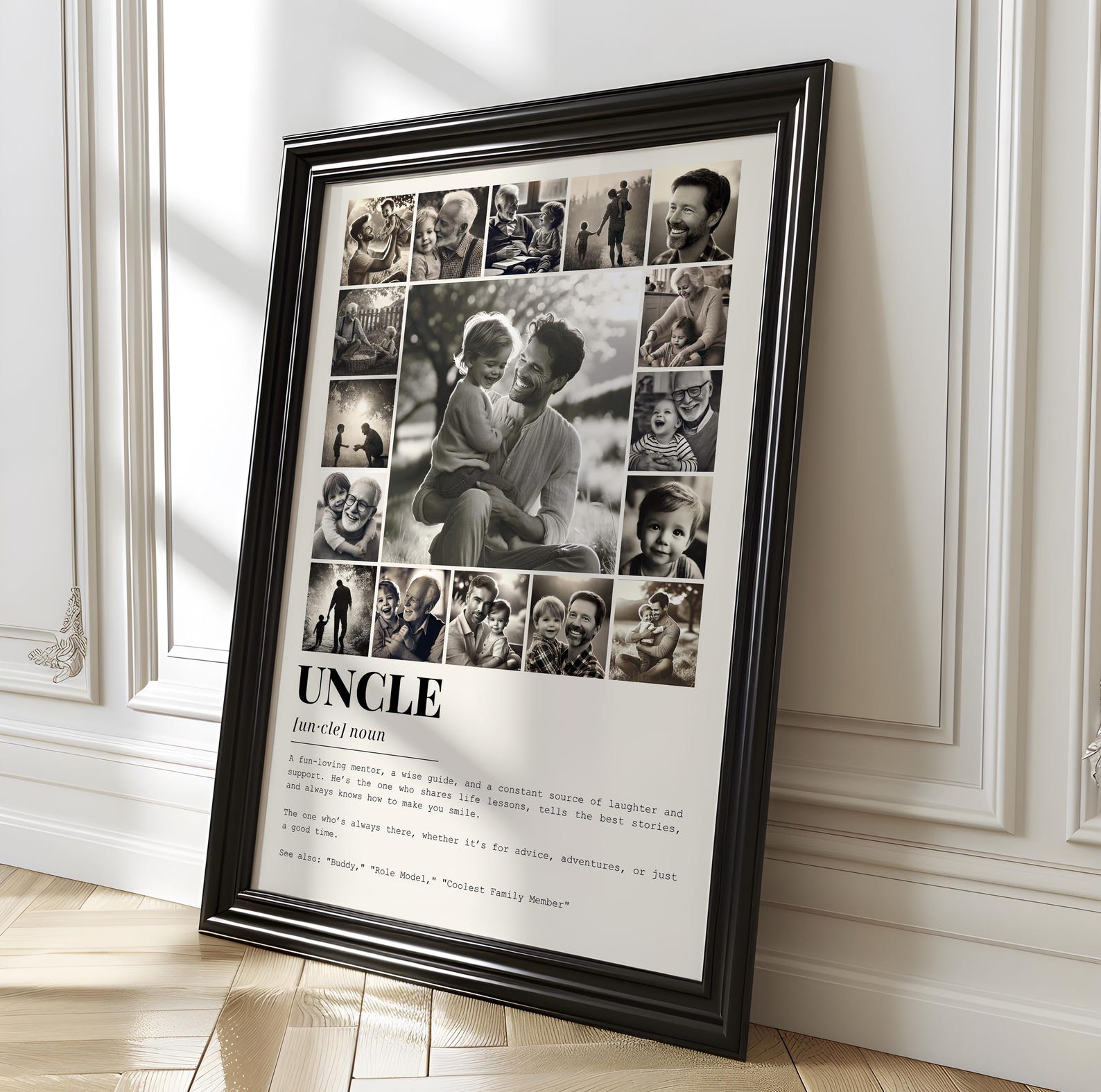 Uncle Definition Photo Collage Canva Template, Best Uncle Gifts ...