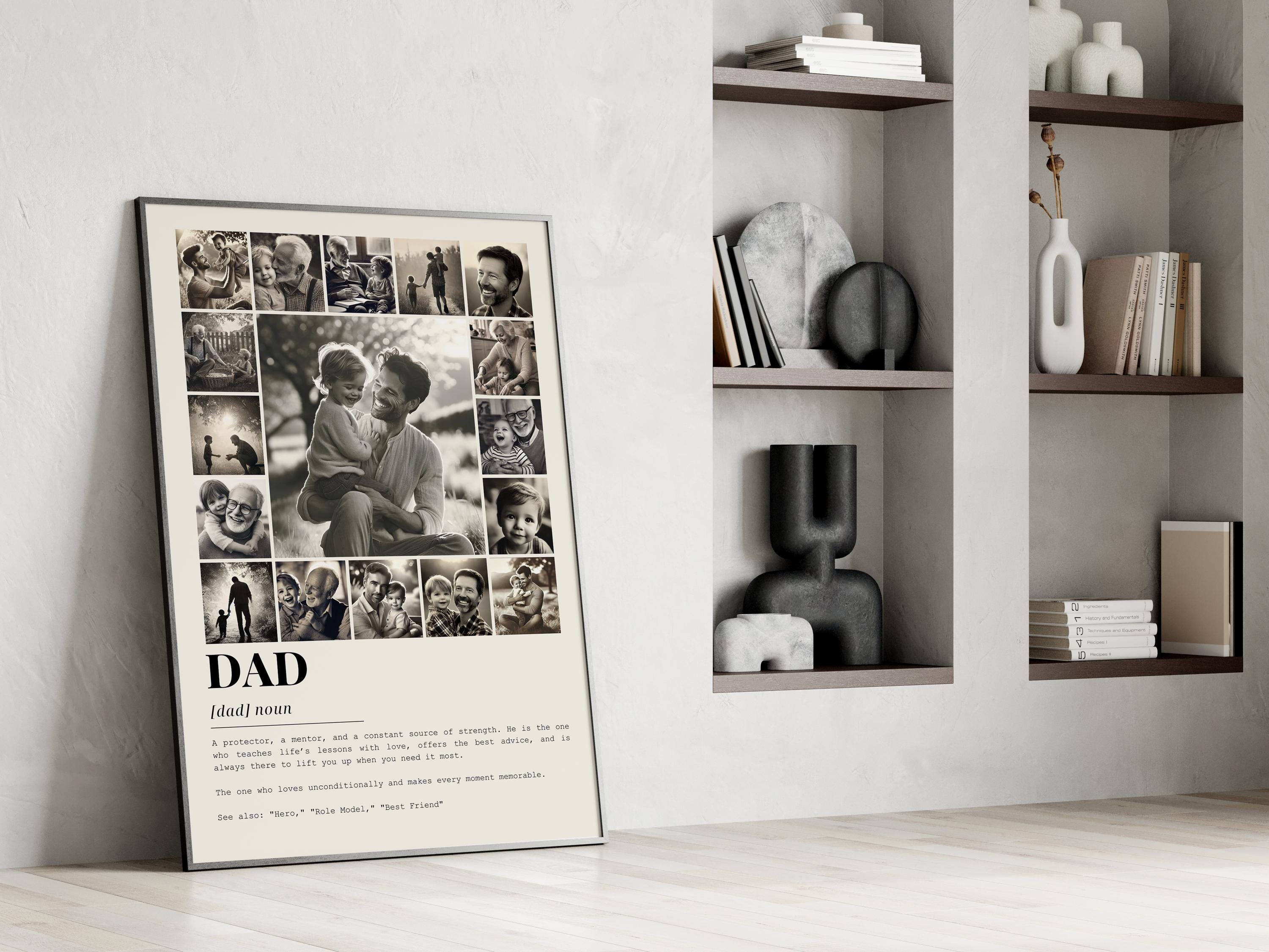 Dad Definition Photo Collage Canva Template, Father's Day Gifts. Daddy ...