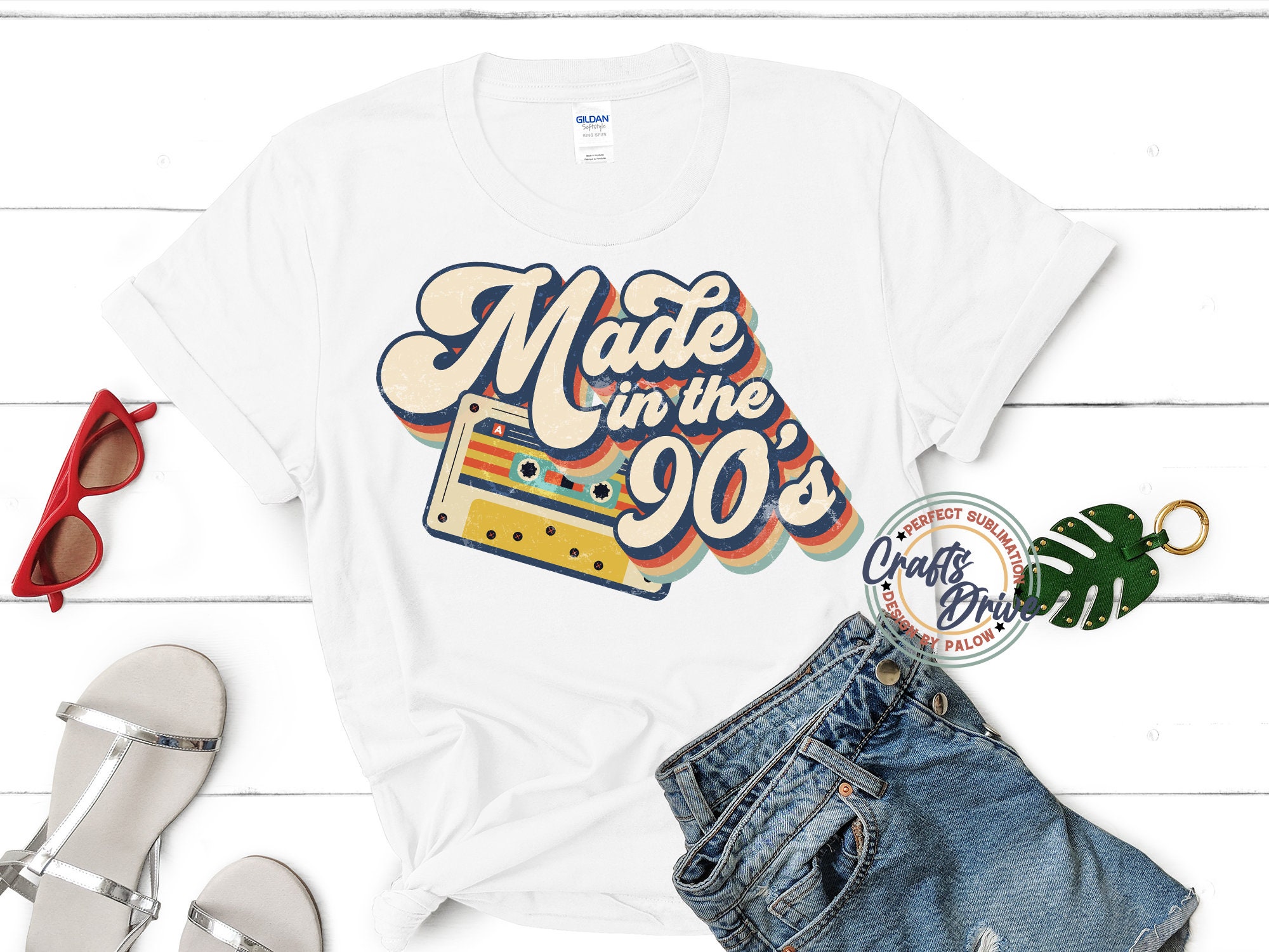 Made in the 90s PNG File Sublimation Designs Downloads 90s | Etsy