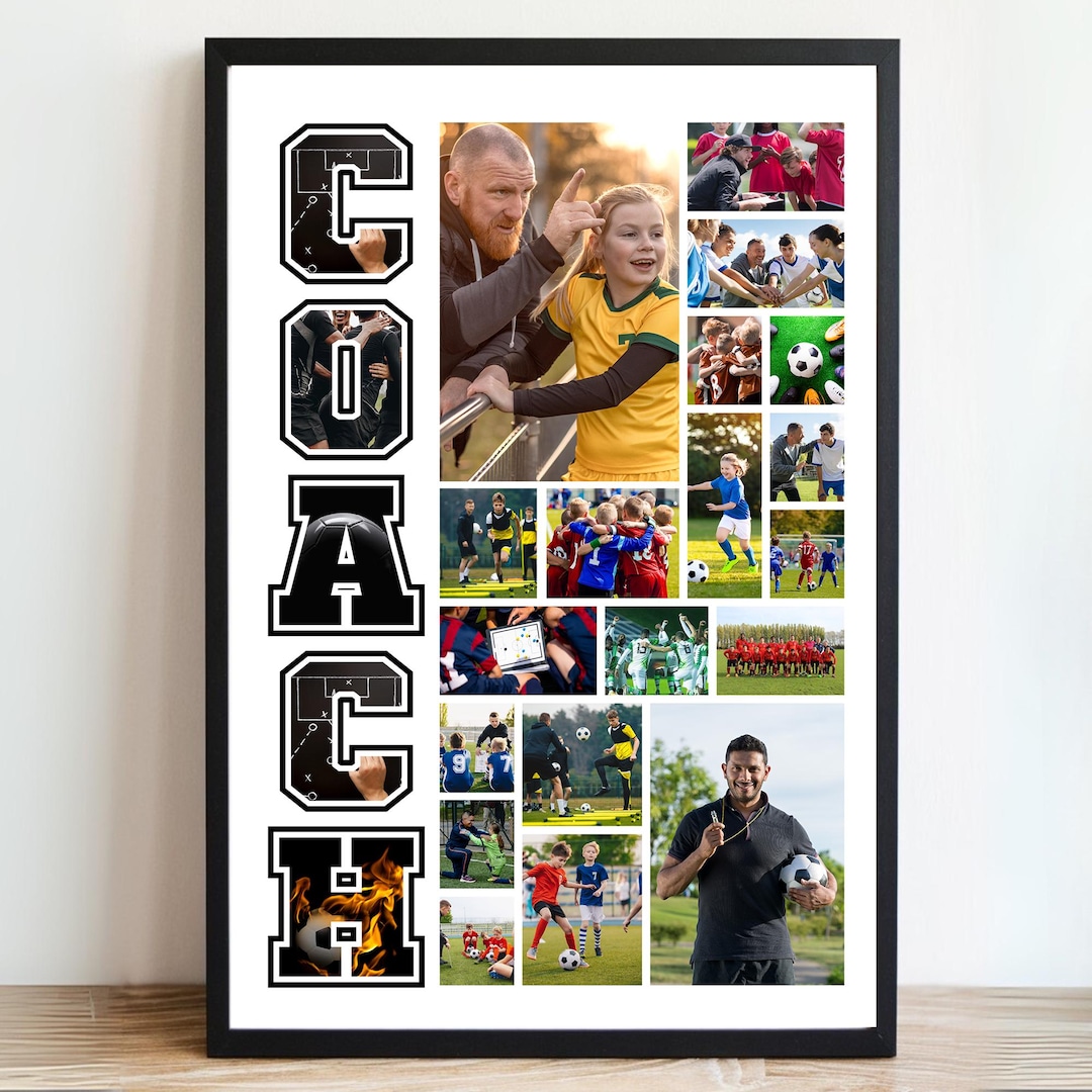 Coach Photo Collage, Coach Picture Frame, Coach Photo Frame, Canva ...