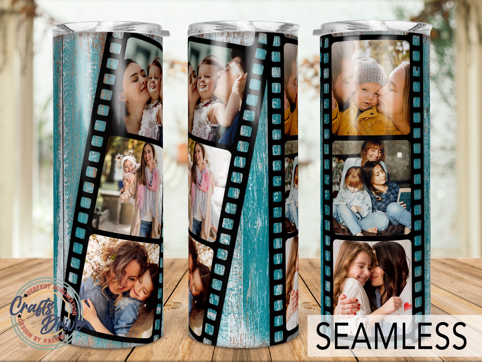 Film Roll Photo Tumbler Template Png Sublimation Photo - Etsy