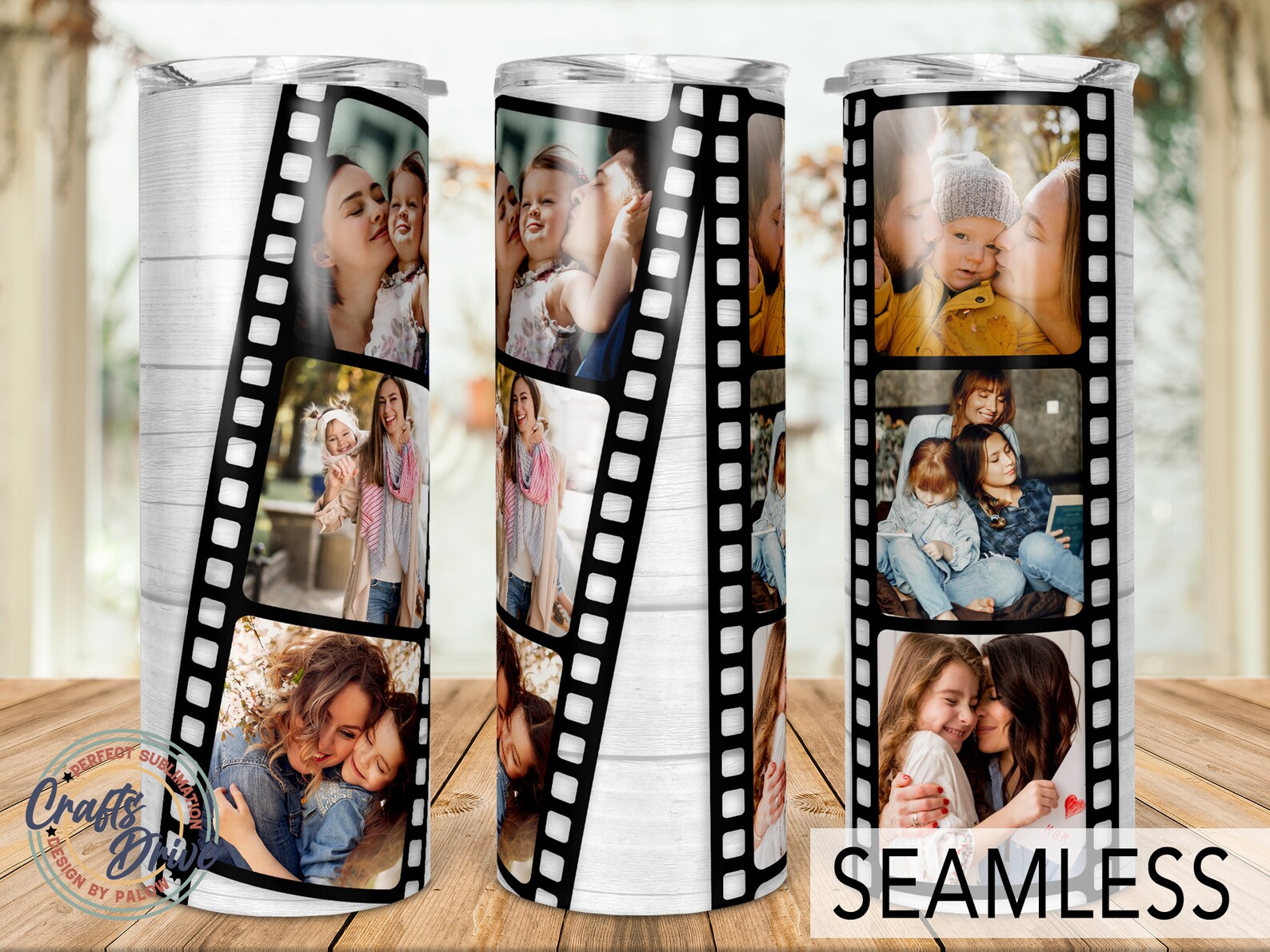 Film Roll Photo Tumbler Template Png Sublimation Photo - Etsy