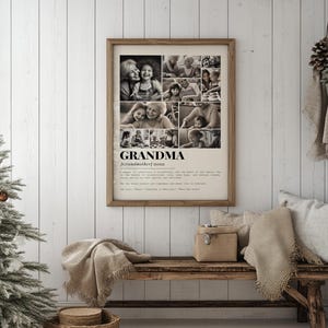 Grandma Definition Photo Collage Canva Template, Mother's Day Gifts ...