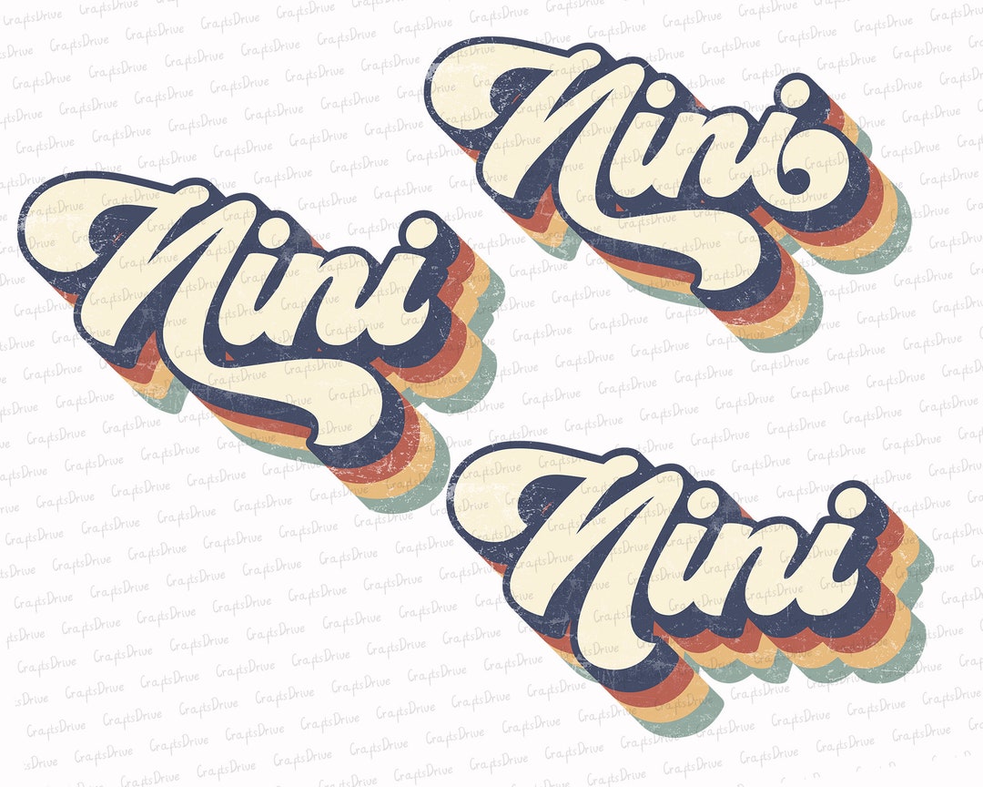 Retro Nini Png, Nini Sublimation, Sublimation Download, Nini Png ...