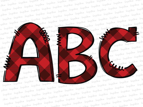 Craft Supplies & Tools Embellishments Hand Drawn Alphabet Pack ...