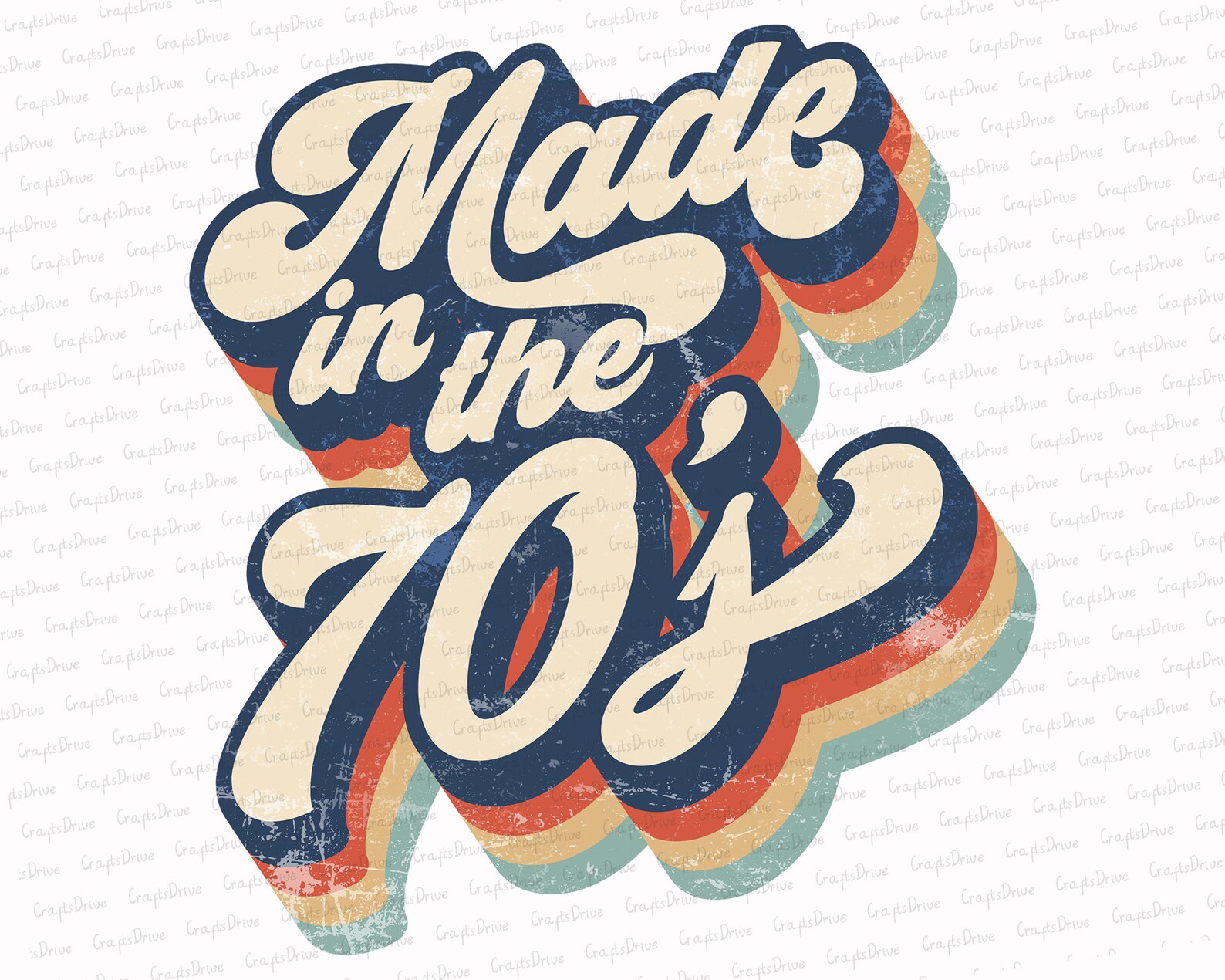 Made in the 70s PNG 70s Baby Png File Sublimation Designs | Etsy