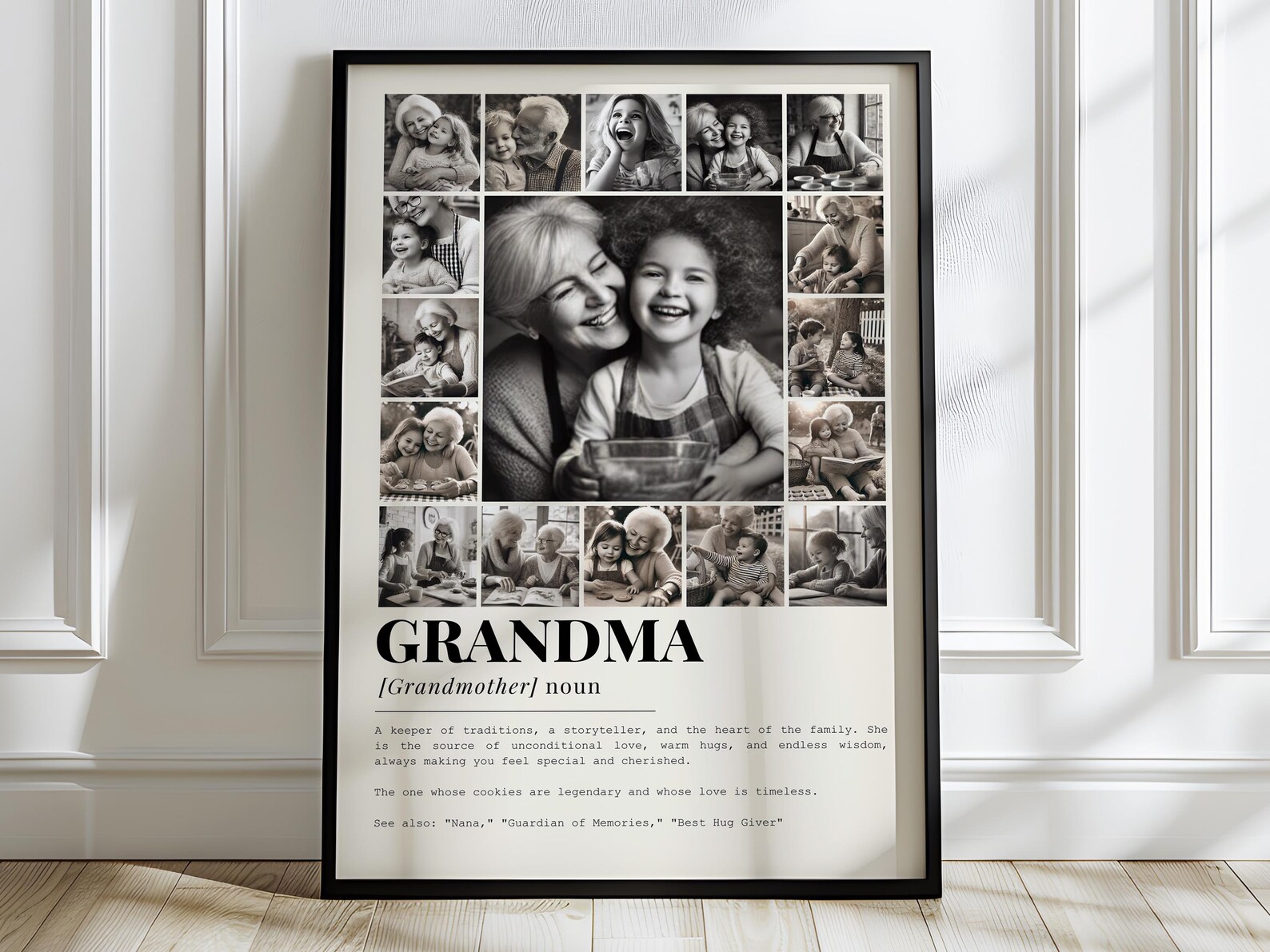 Grandma Definition Photo Collage Canva Template, Mother's Day Gifts ...