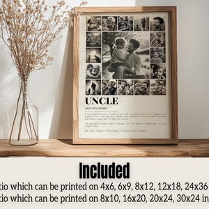 Uncle Definition Photo Collage Canva Template, Best Uncle Gifts ...