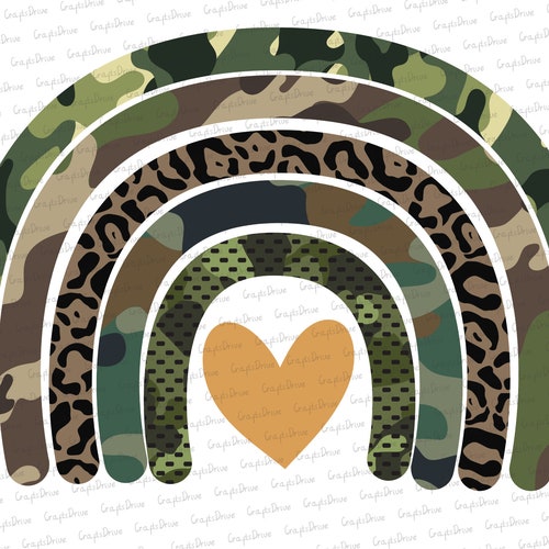 Rainbow Camo Cheetah Leopard Camouflage Digital Png File - Etsy