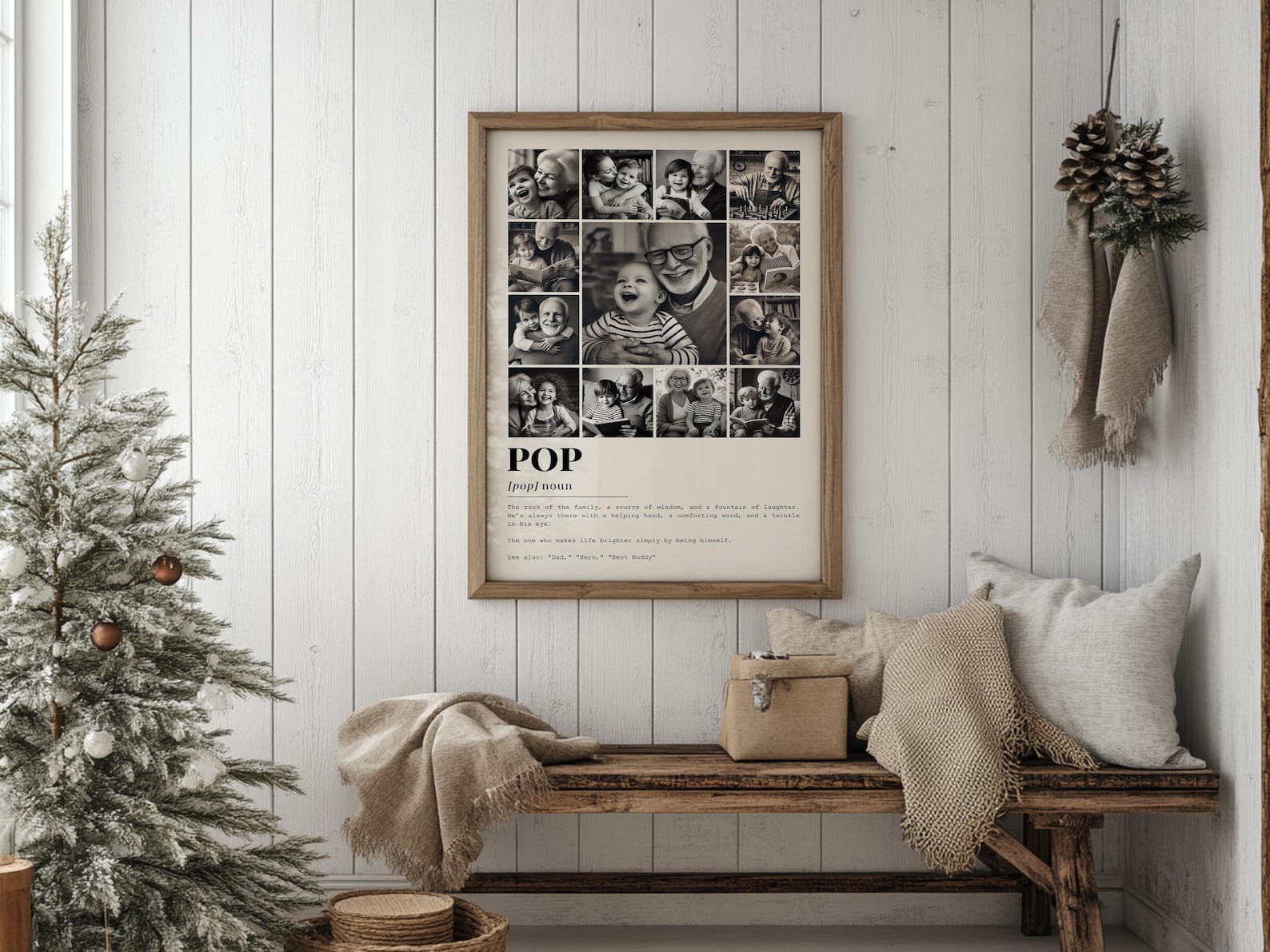 Pop Definition Photo Collage Canva Template, Father's Day Gifts. Daddy ...