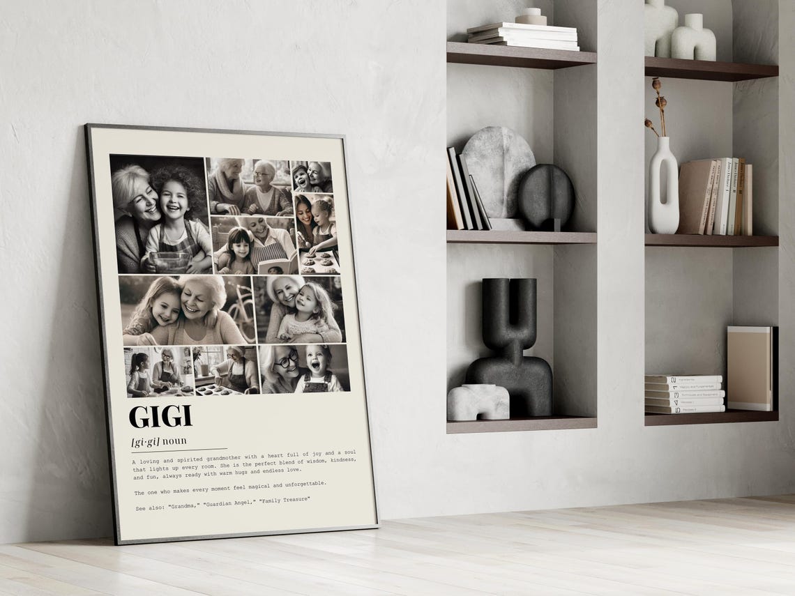 Gigi Definition Photo Collage Canva Template, Mother's Day Gifts Poster ...