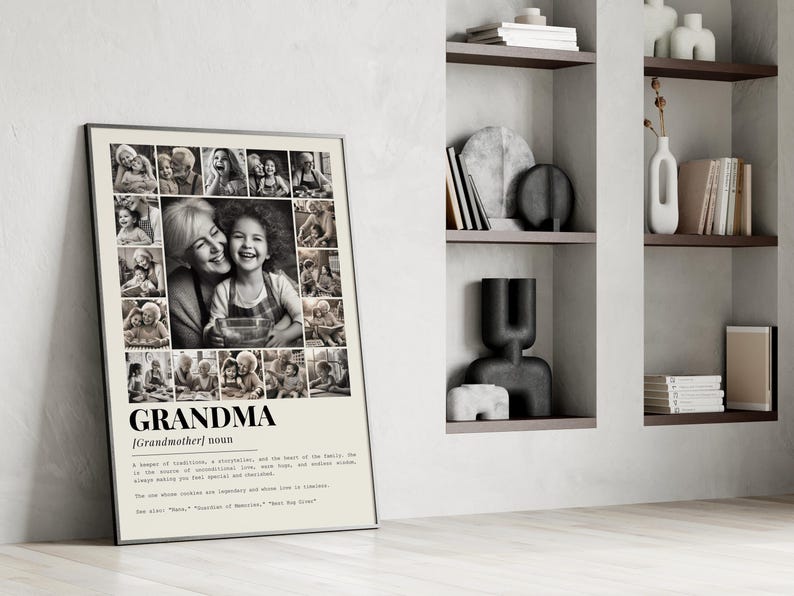 Grandma Definition Photo Collage Canva Template, Mother's Day Gifts ...