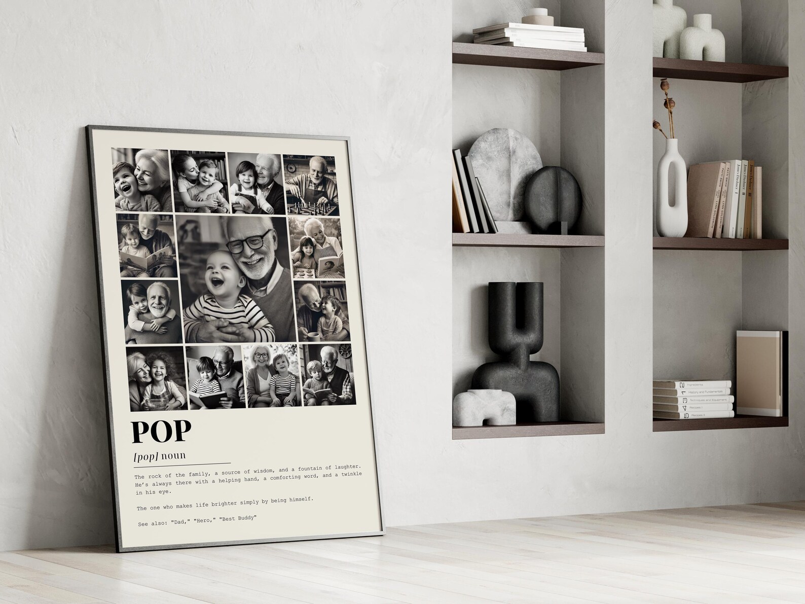 Pop Definition Photo Collage Canva Template, Father's Day Gifts. Daddy ...