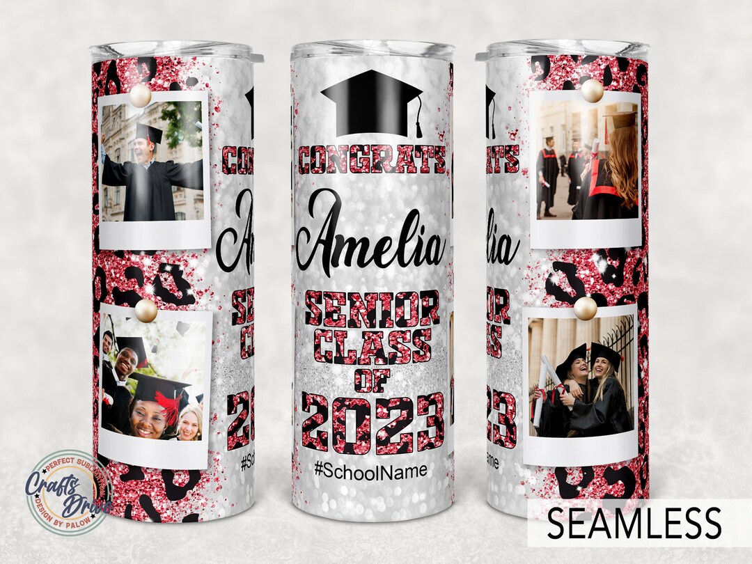 Red Senior 2023, Class of 2023, Graduation Tumbler, 20oz Png ...