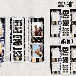 Best Dad Ever Tumbler Photo Frame Father Day Gift 20oz - Etsy