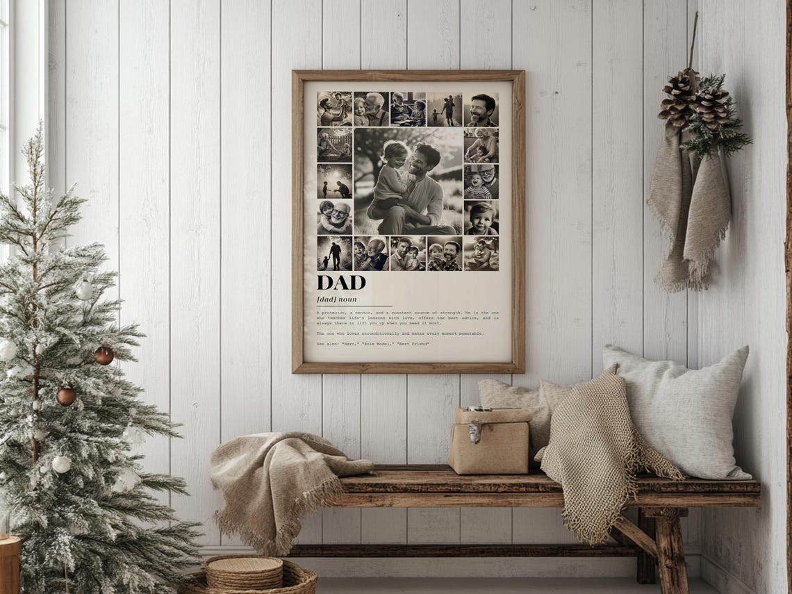 Dad Definition Photo Collage Canva Template, Father's Day Gifts. Daddy ...