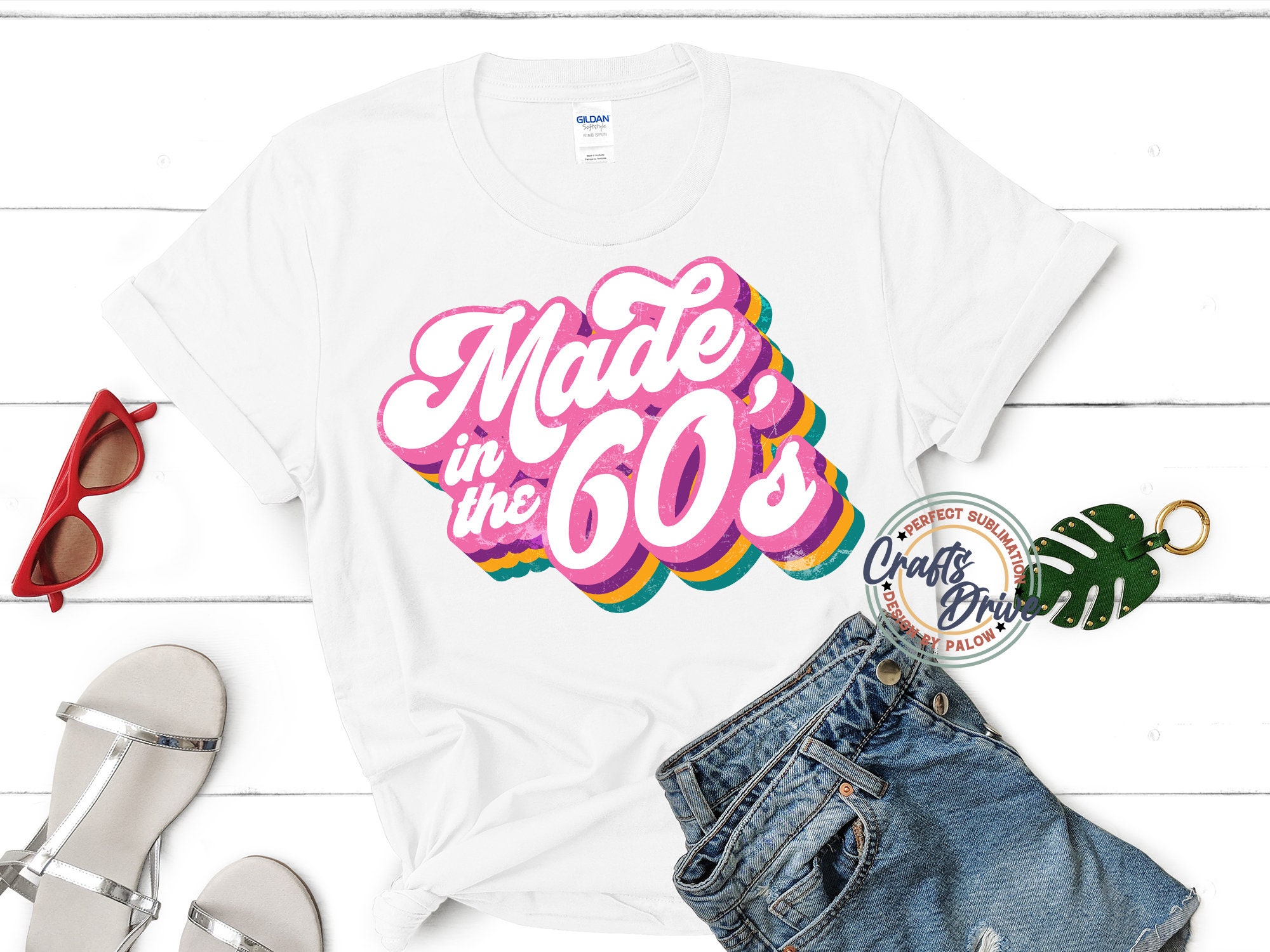Made in the 60s PNG File Sublimation Designs Downloads 60s - Etsy