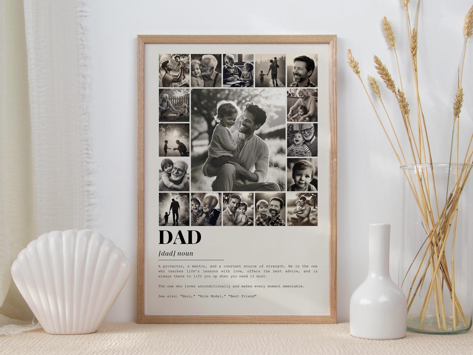 Dad Definition Photo Collage Canva Template, Father's Day Gifts. Daddy ...