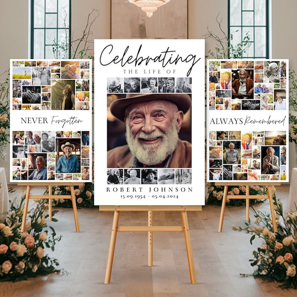 Celebration of Life Photo Collage - Etsy