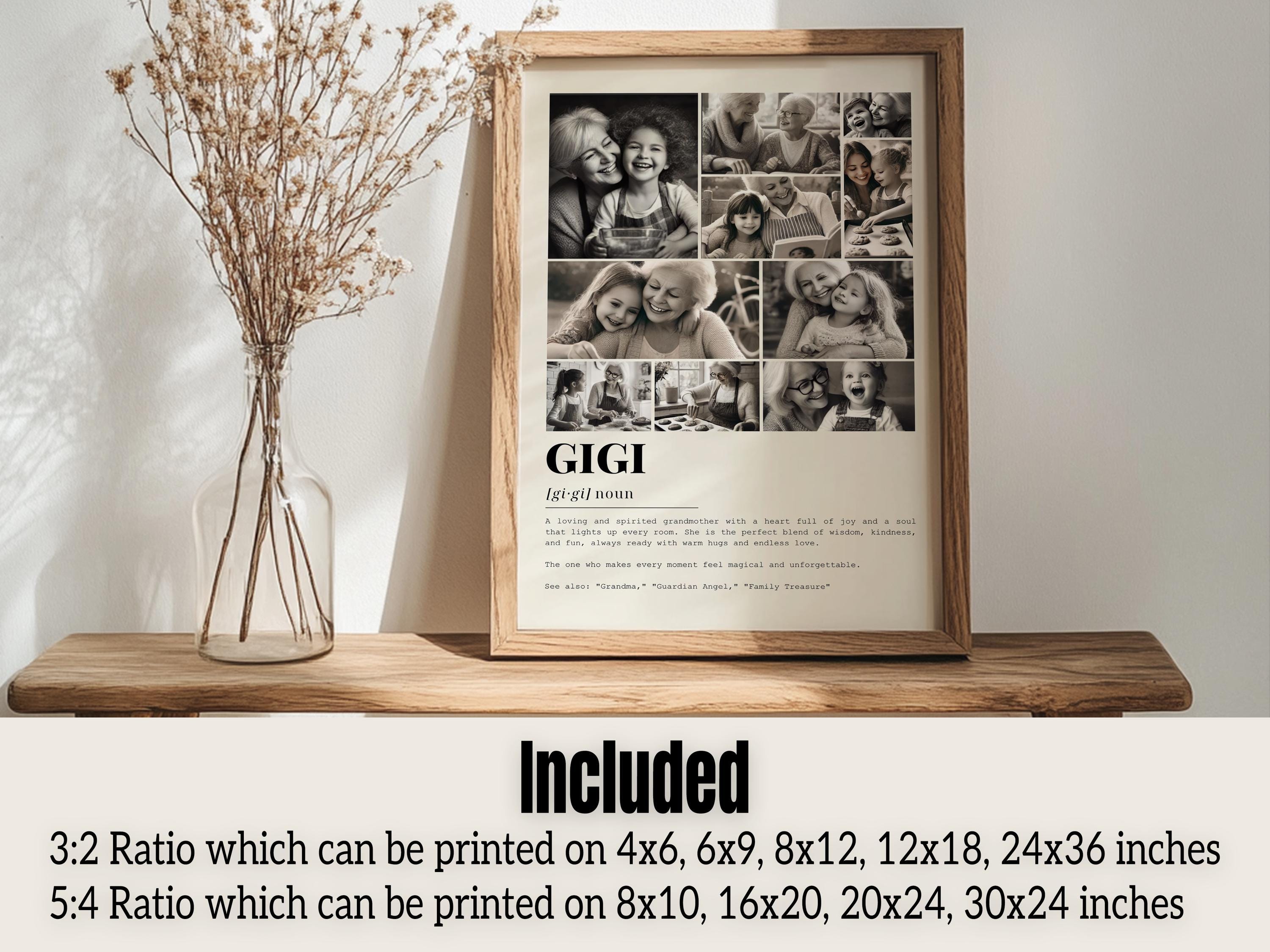 Gigi Definition Photo Collage Canva Template, Mother's Day Gifts Poster ...