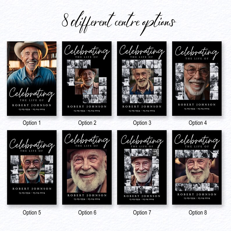 Celebration of Life Funeral, Funeral Program Template, Funeral Welcome ...