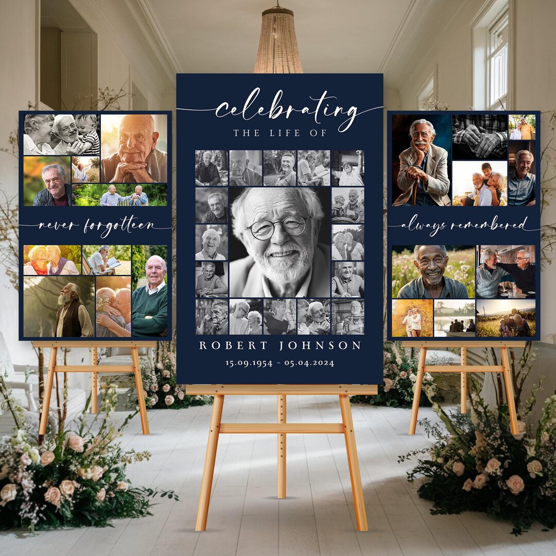 Celebration of Life Funeral, Funeral Program Template, Funeral Welcome ...