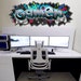 Custom Game Room Decor, Wall Sticker, Graffiti Art, Die Cut Vinyl ...