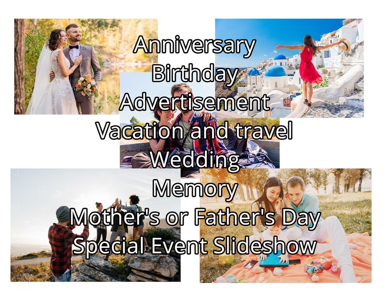 Photo/video Professional Slideshow, Wedding Anniversary, Save the Date ...