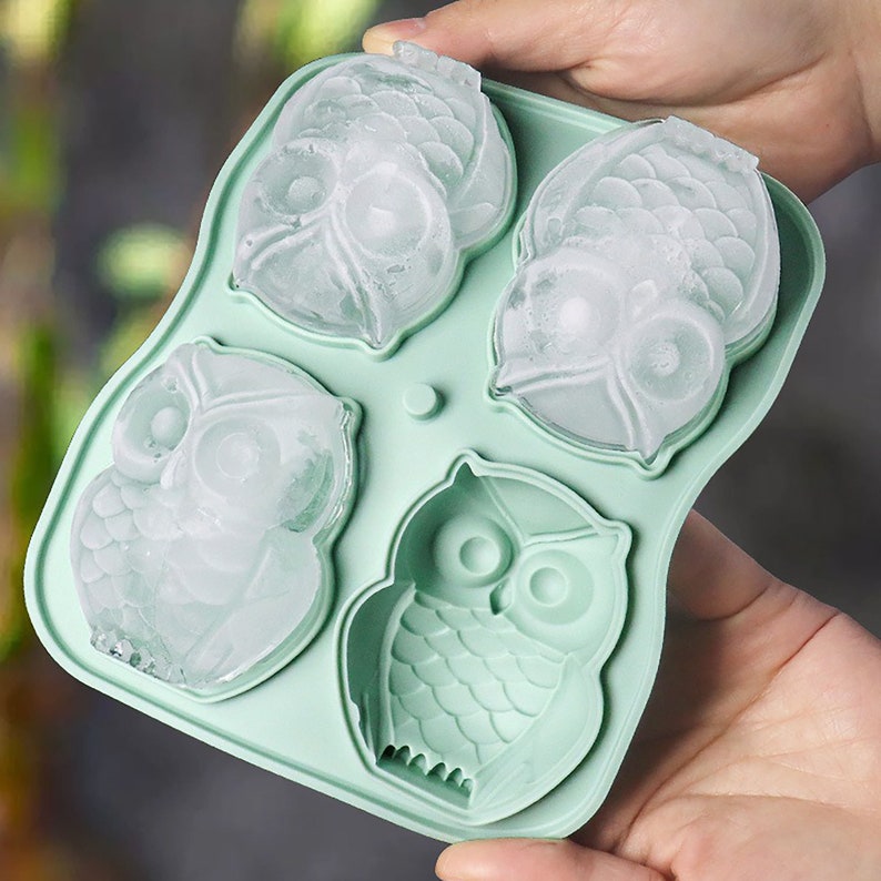 Owl Ice Lattice Animal Ice Cubes Food Grade Molds Home Whiskey Ice ...
