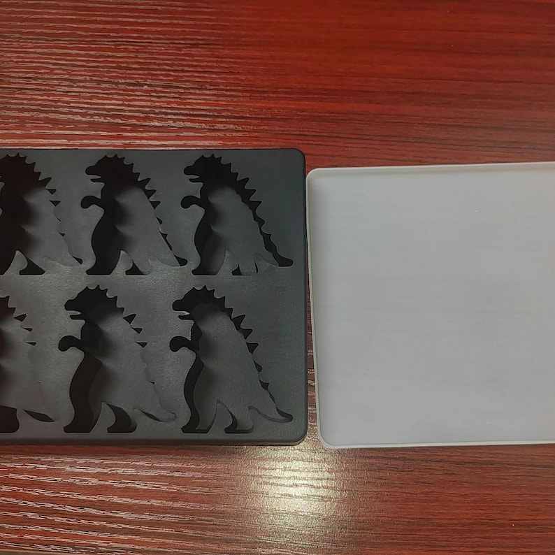 Creative 2D Dinosaur Godzilla Ice Cube Silicone Mold Cartoon Dinosaur ...